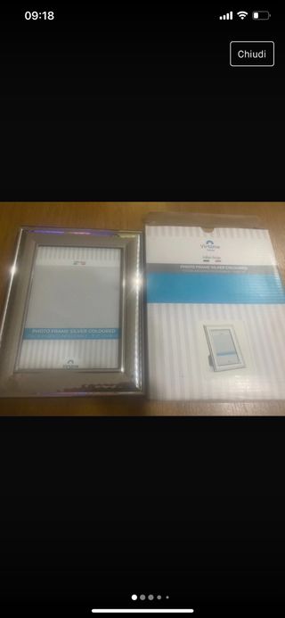 Due portafoto in silver nuove