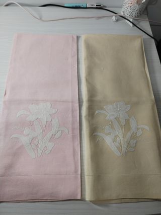 Set asciugamani misto lino