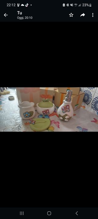 Set da bagno nuovo mai usato