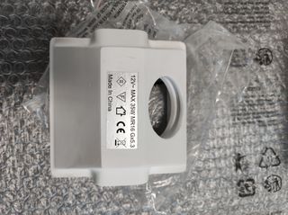 Porta faretto in gesso da incasso