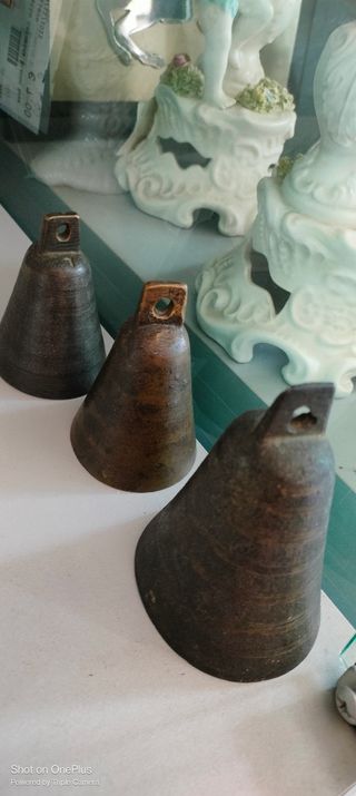 vecchie campanelle bronzo
