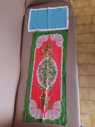 2 Centrotavola :1 natalizio e 1 verde.