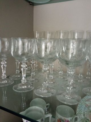 Set di bicchieri di cristallo