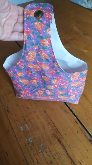 Porta mollette stoffa cesto portatutto