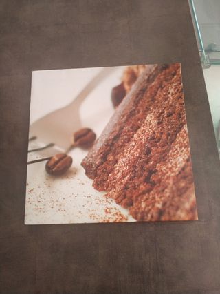 Canvas torta cioccolato e caffè