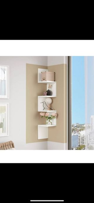 Mensola angolare a parete