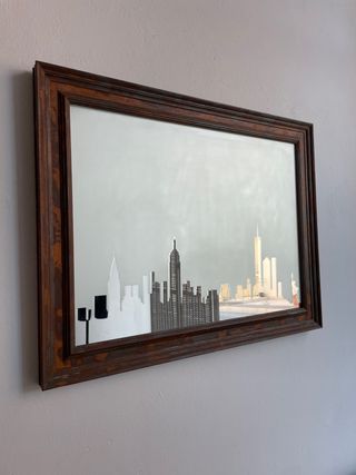 specchio sabbiato skyline New York