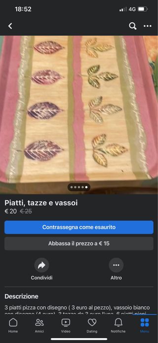 piatti e tazze