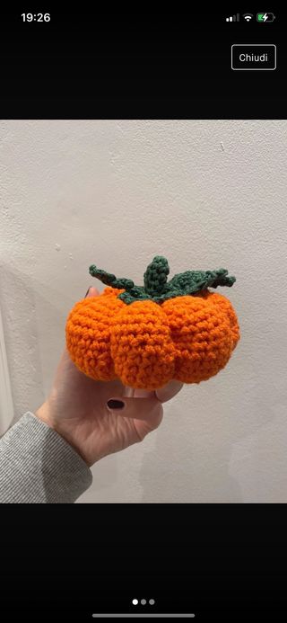 zucca realizzata all’uncinetto