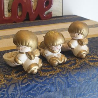 3 angioletti porta candela