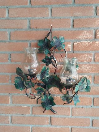 Applique, lampada in ferro battuto