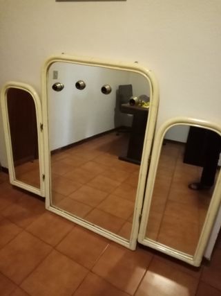 Specchio bagno in bambù