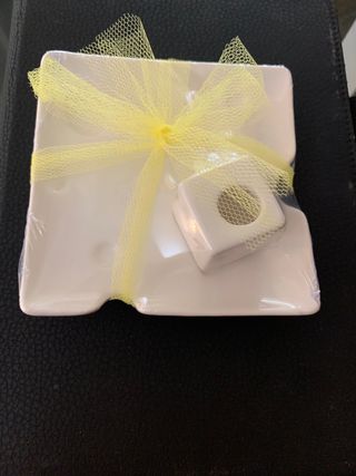 Portacandele bianco Emmentaler