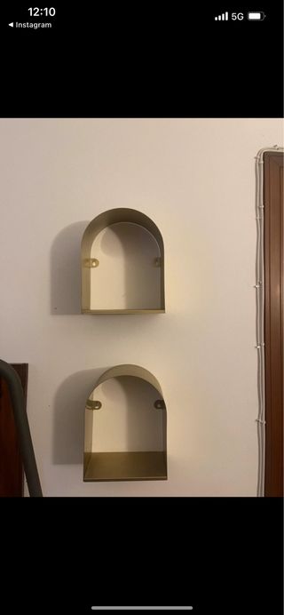 mensole dorate a cupola ikea