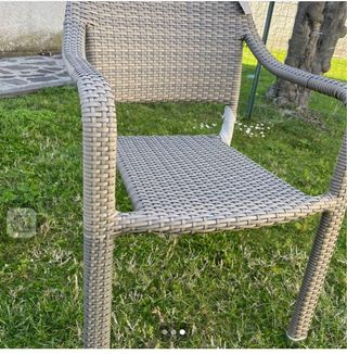 Sedia da esterno in rattan sintetico