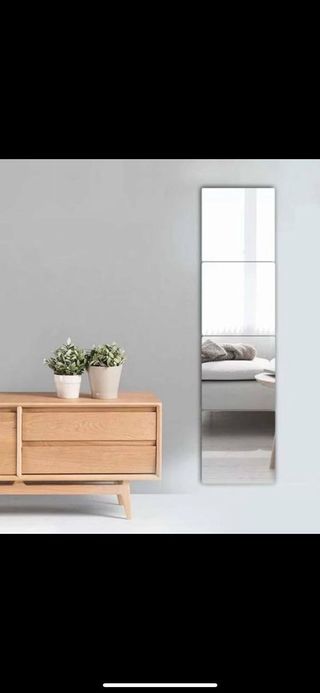 Set 4 Pezzi Specchio da Parete Quadrato