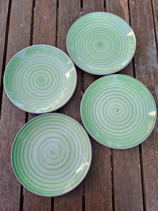 4 piattini in porcellana