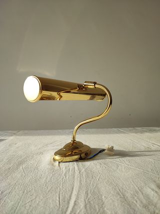 Lampada da Pianoforte in ottone Vintage