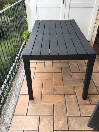 tavolo da esterno in plastica