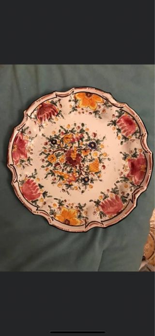 Piatto decorativo ceramica Gubbio