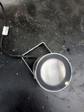 Faro led 10w base Inox