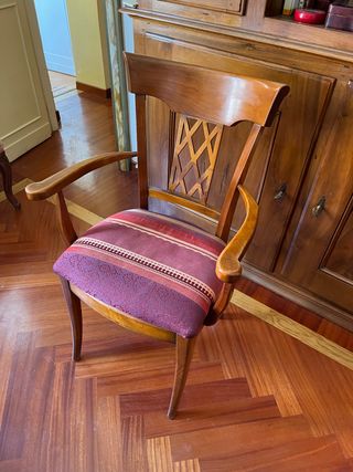 Sedia con bracciolo moderna stile 800