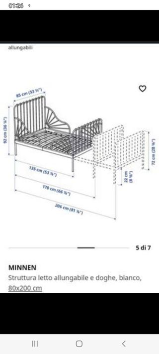 Letto ikea allungabile