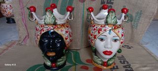 Teste di Moro Siciliani originali Caltagirone