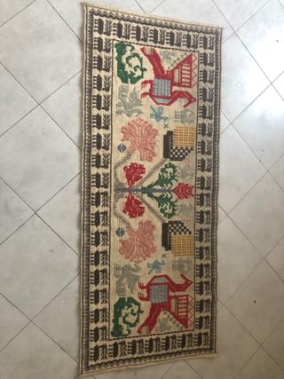 Arazzo Sardo in lana fatto a mano 68x163