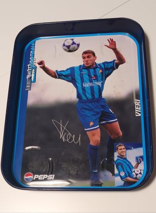 Vassoio Pepsi cola con Christian Vieri