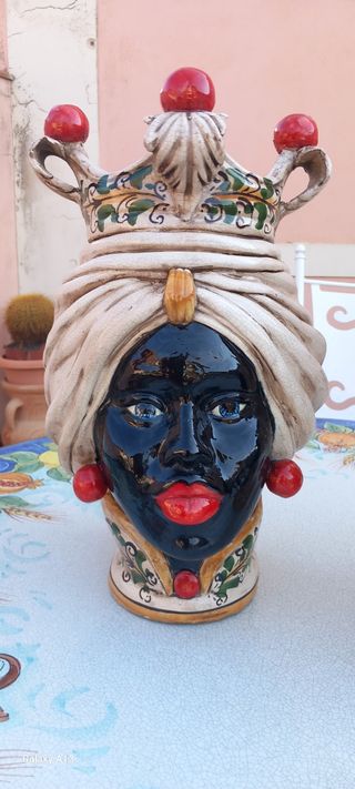 Testa di Moro singola Siciliana originale Caltagir