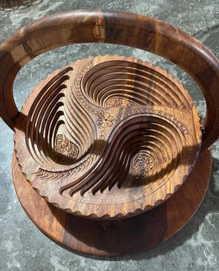 cesto portafrutta fatto a mano