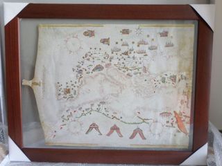 Carta Nautica Mediterraneo 1561 - PERFETTA- 100x80