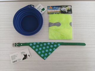 Set cane: ciotola guinzaglio cappottino