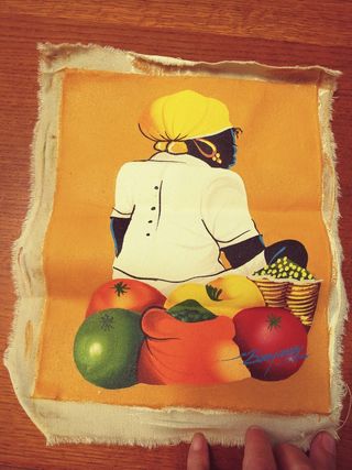 Tessuto tela dipinta a mano