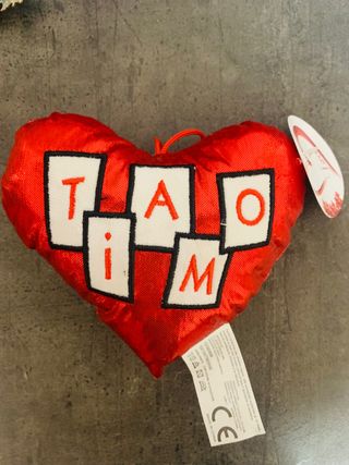 Peluche forma di cuore Ti amo