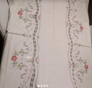 Tovaglia punto croce vintage