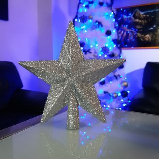 Puntale albero glitter