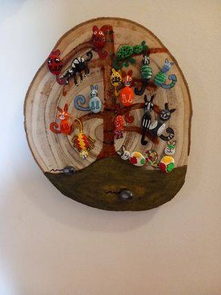 Creazione su base legno fatte da me