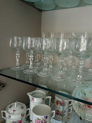 Set bicchieri di cristallo Anni 70