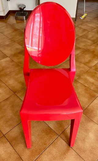 Sedia rossa Kartell by Victoria Ghost