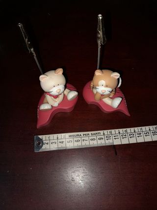 soprammobile portabiglietti gattini