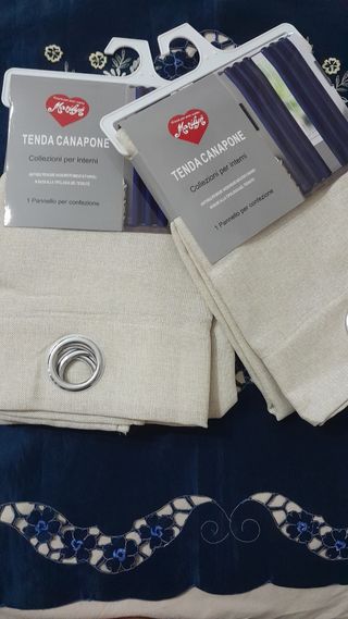 Coppia di tende opache d'arredo