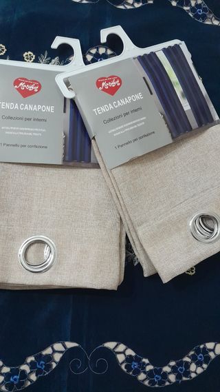 Coppia di tende opache d'arredo