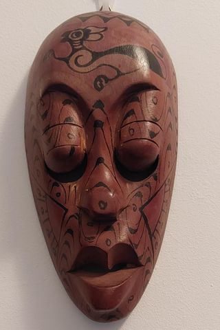 Maschera legno Maldive