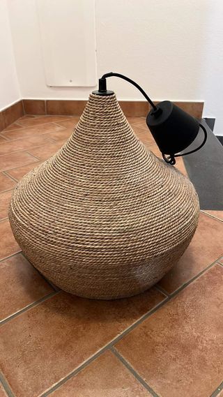 Lampadario Maisons du monde Gabou canapa intecciat