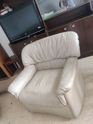 Coppia poltrone in pelle