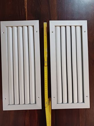 Griglie in alluminio, alette fisse