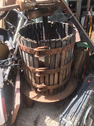 Torchio uva, tino/mastello e disparatrice