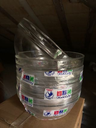 Insalatiere e coppette in vetro